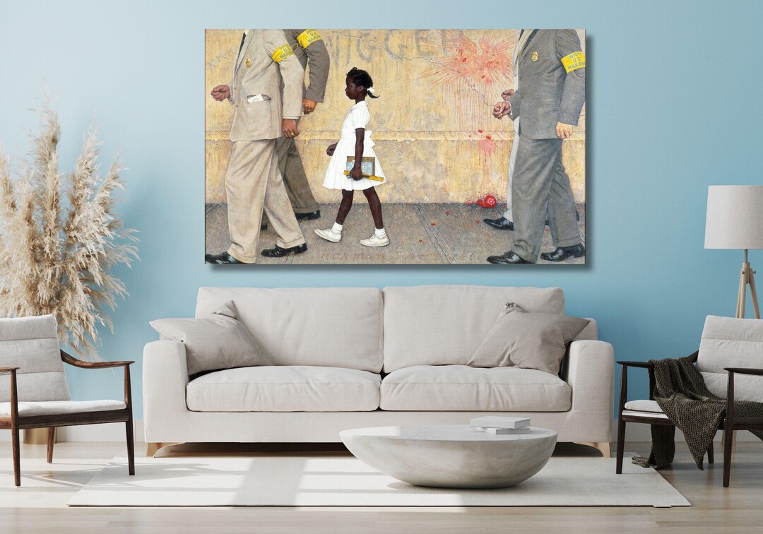 Norman Rockwell “the Problem We All Live With ” 1963 Quality Art Print ...