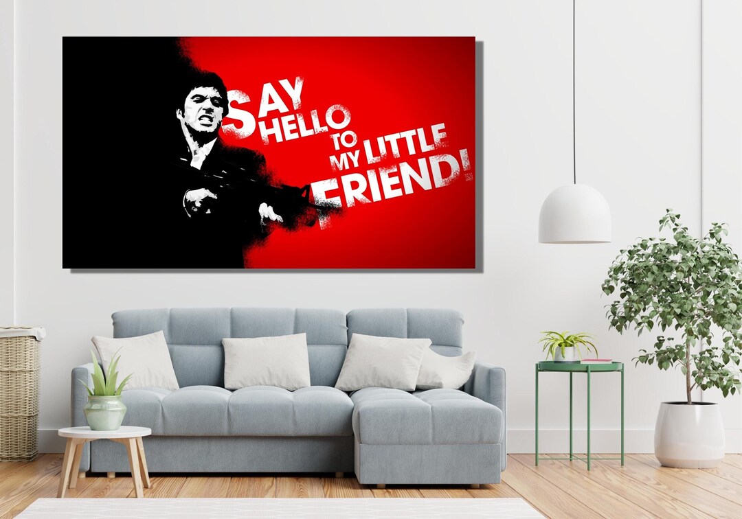Scarface Ready to Hang Canvas Wall Art, Tony Montana Canvas Wall Art ...