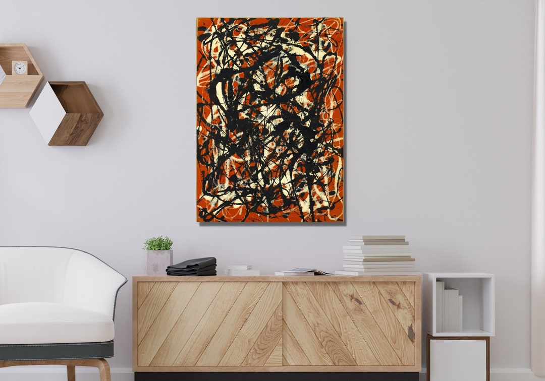 Jackson Pollock Wall Art, Jackson Pollock Print, Abstract Painting ...