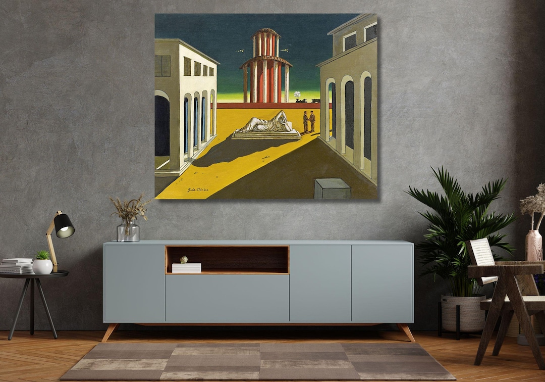 Piazza D'italia Giorgio De Chirico 1964 Ready to Hang Canvas Wall Art ...