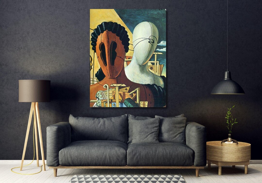 The Two Masks, 1926 Giorgio De Chirico Ready to Hang Canvas Wall Art ...