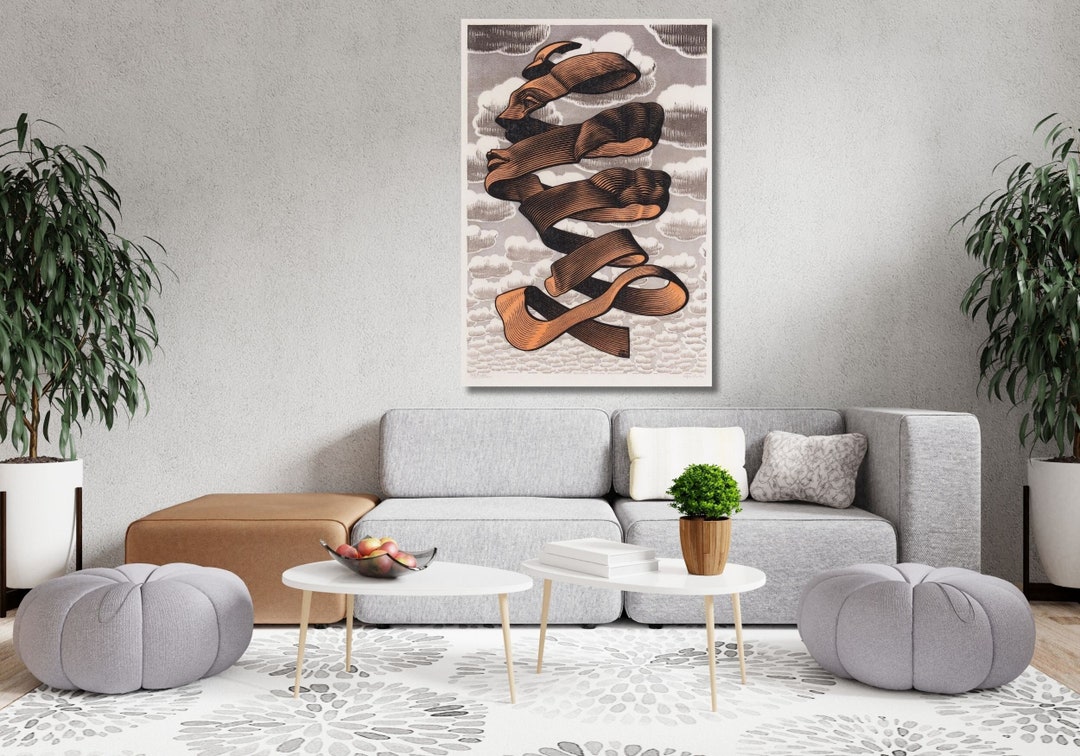 M.C. Escher RIND ( 1955) Ready to Hang Wall Art,canvas Wall Art,maurits ...