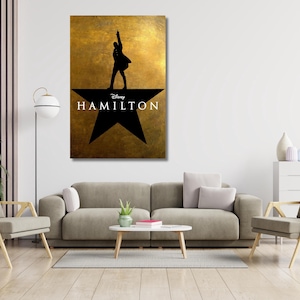 Hamilton Musical Theatre Taught Lesson Framed Canvas Wall Art,hamilton ...