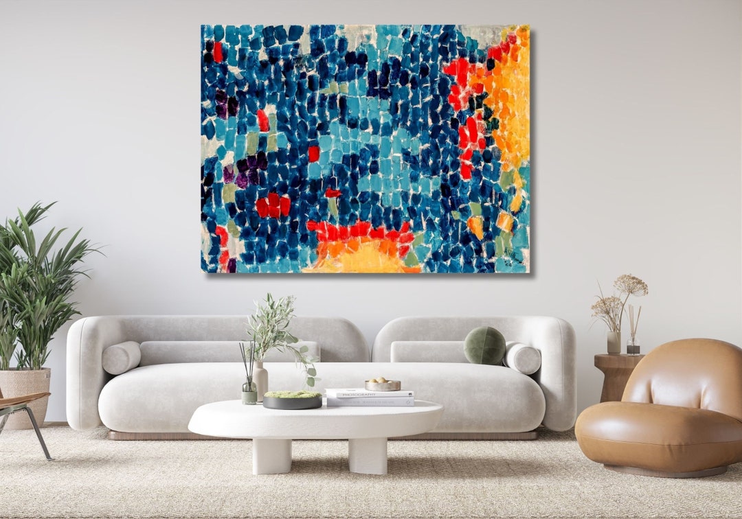 Alma Thomas Framed Canvas Wall Art, Print Poster,alma Thomas Artwork ...