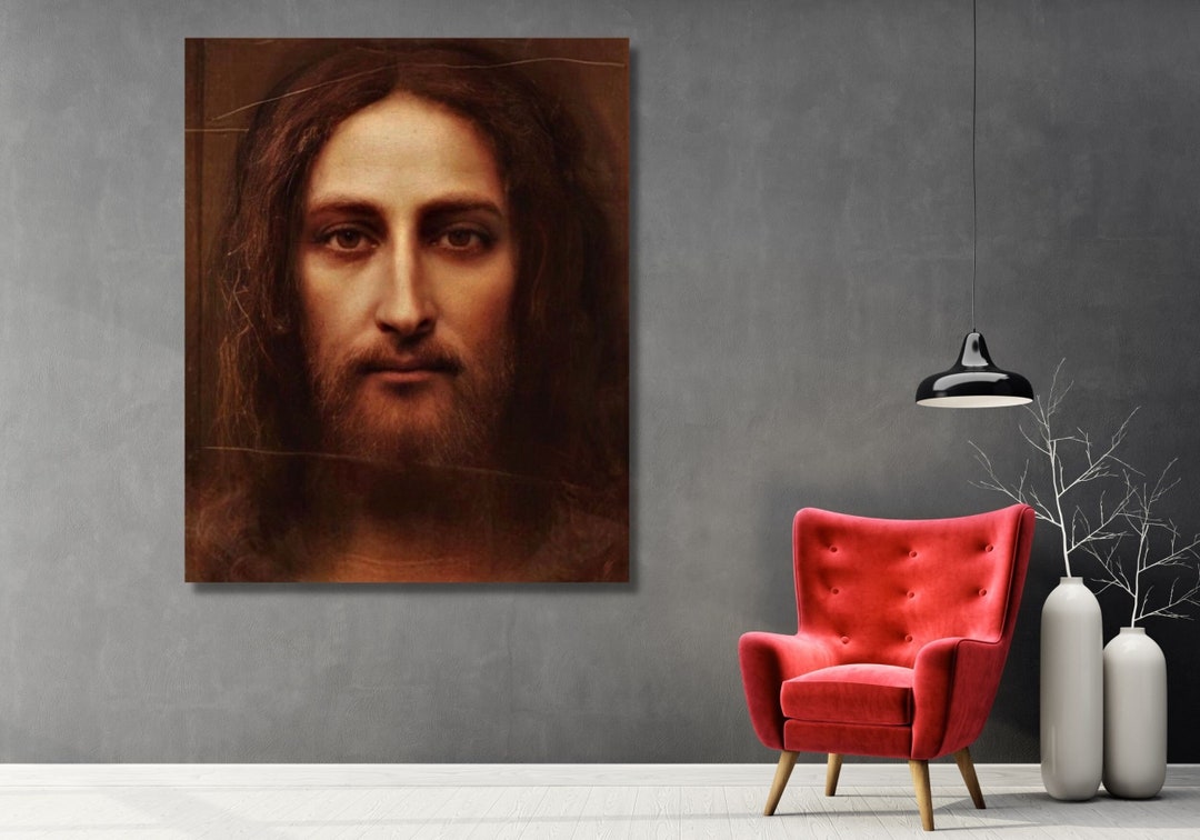Real Face of Jesus Christ Canvas Wall Art | Jesus Christ Poster ...