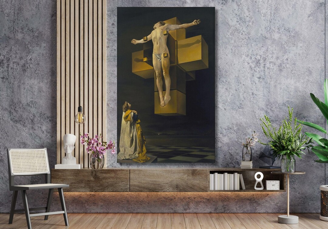 Salvador Dali Crucifixion (corpus Hypercubus) (1954) Ready to Hang ...