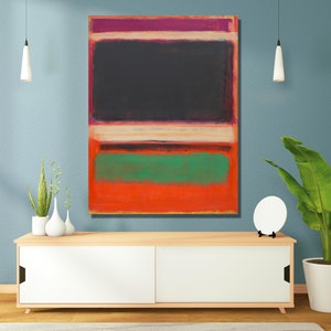 Mark Rothko Framed Canvas Wall Art, Poster,print, Mark Rothko Painting ...
