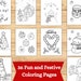 Printable Christmas Coloring Pages Holiday Activity for Kids Christmas ...
