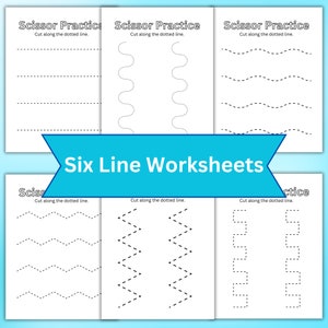 Printable Scissor Worksheets Scissor Practice for Preschool and ...