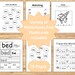 Printable Reading Worksheets CVC Short 'E' Word Family for Preschool ...