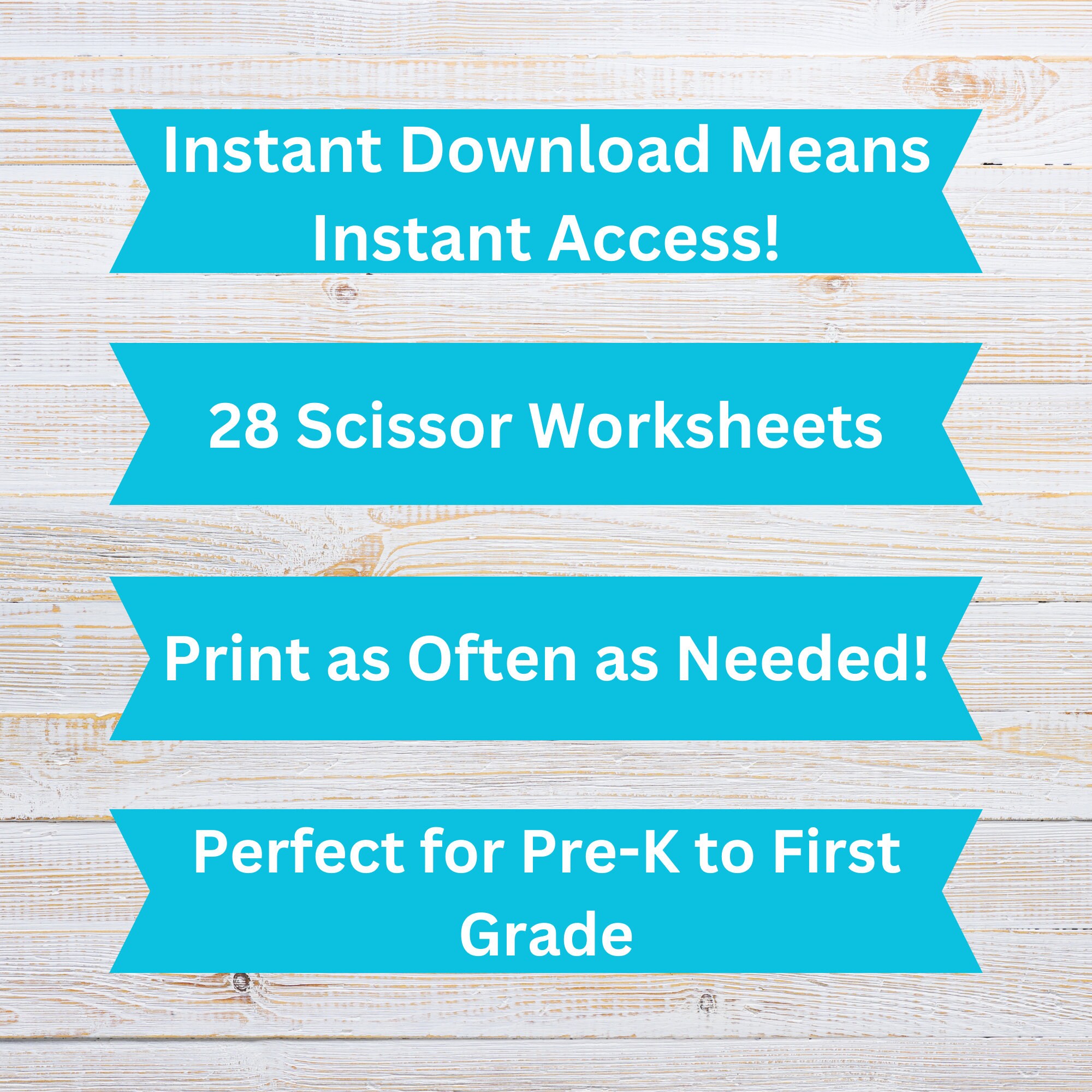 Printable Scissor Worksheets Scissor Practice for Preschool and ...