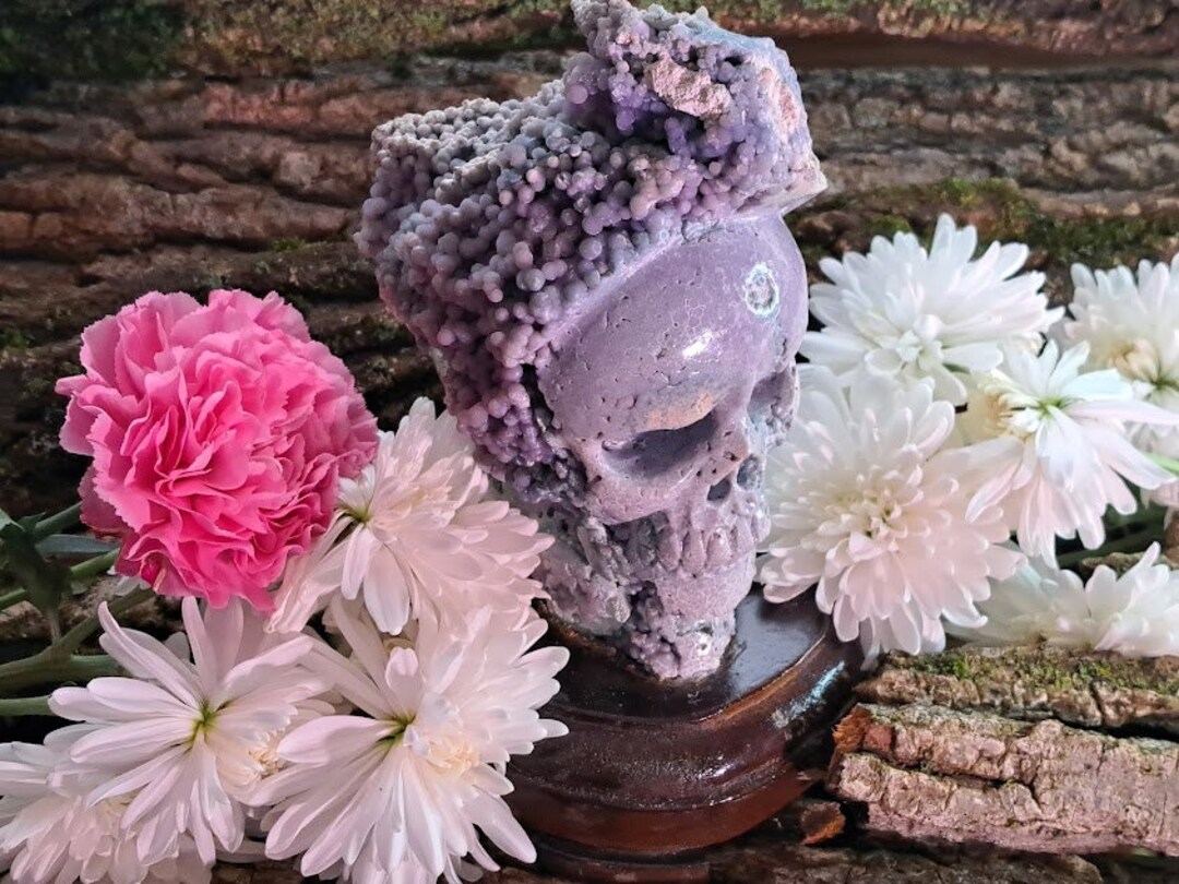 Grape Agate Skull - Etsy