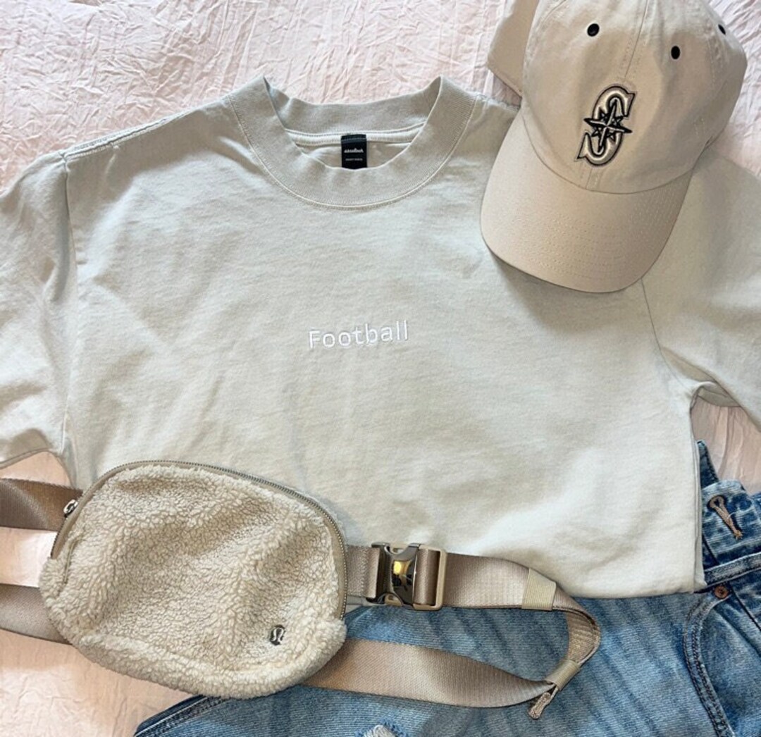 Oversized Neutral Cute Simple Football Tshirt - Etsy