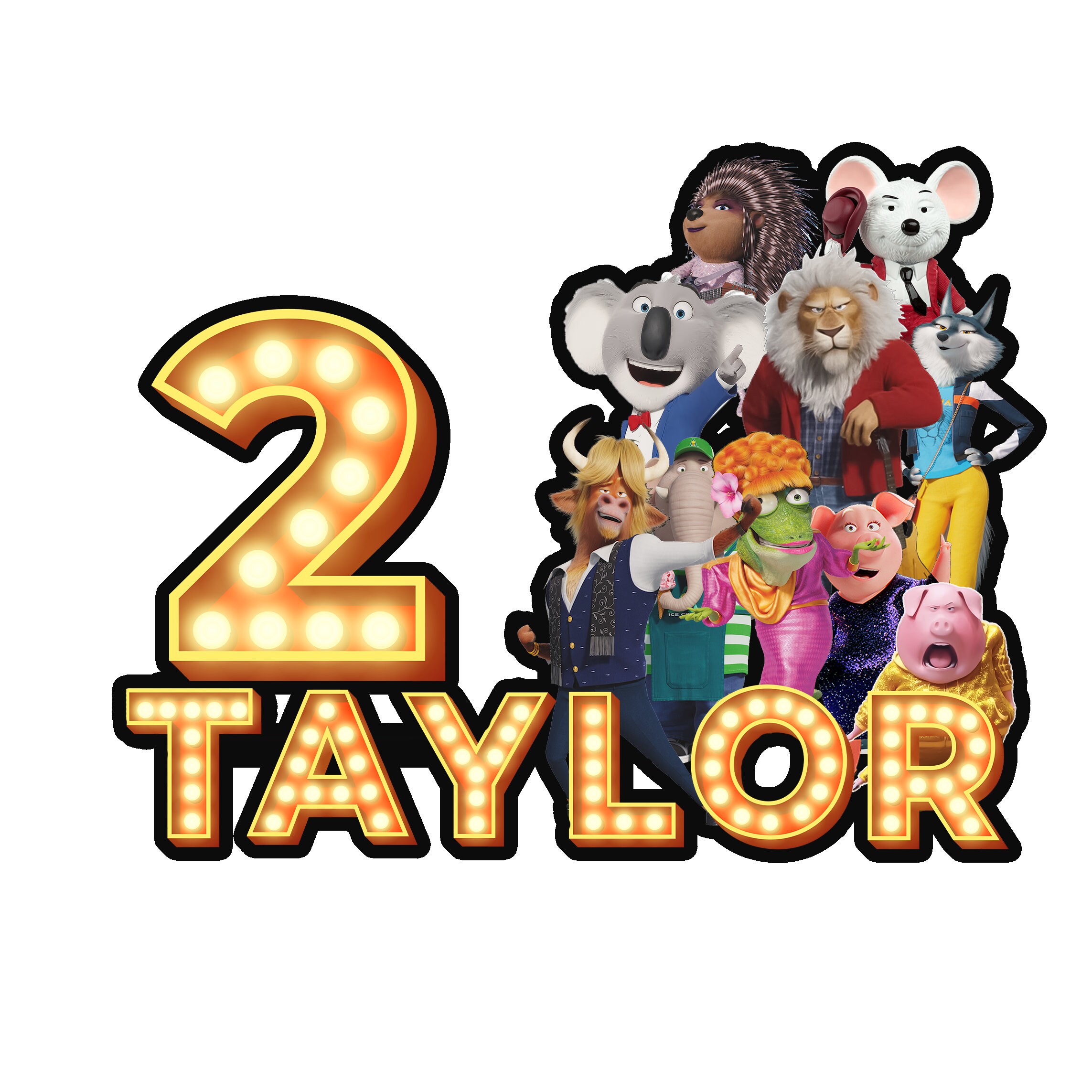 Sing 2 Birthday Logo , Sing 2 Cake Topper Digital File - Etsy