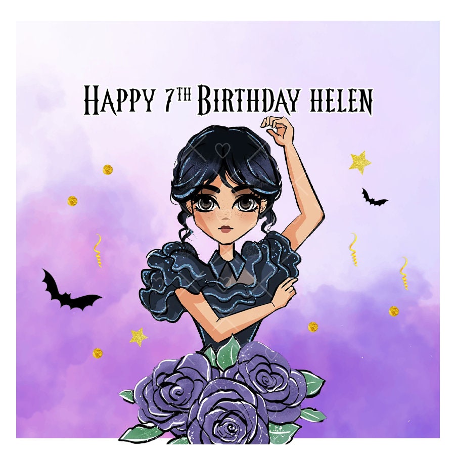 Personalized Birthday Sticker Digital File - Etsy