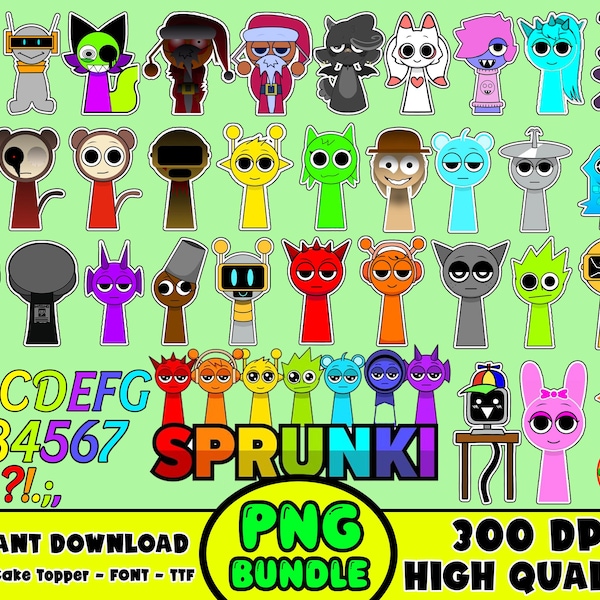 Sprunki Sticker - Etsy