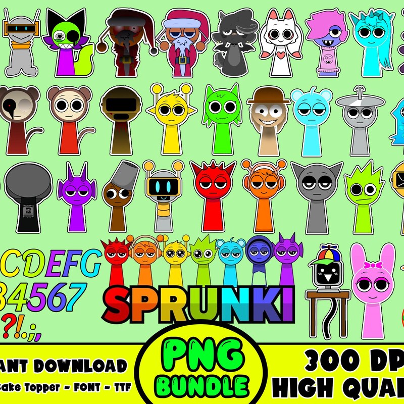 Sprunki Sticker - Etsy