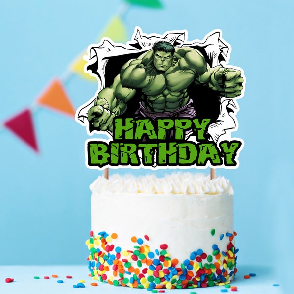 Hulk Cake Topper - Etsy