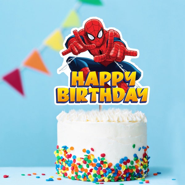 Spiderman Topper - Etsy