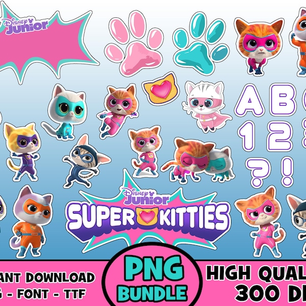 Hello Super Kitties - Etsy