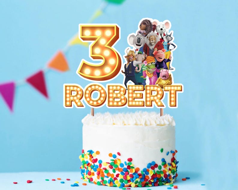 Sing 2 Birthday Cake Topper Logo (digital File) - Etsy