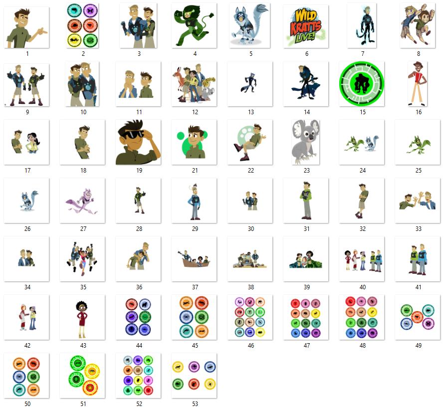 Instant Download Wild Kratts PNG Bundle - Digital File - Etsy