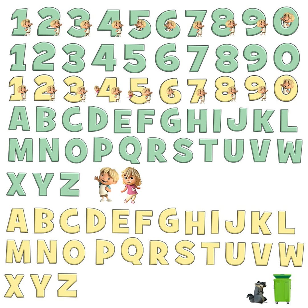 Instant Download Trash Truck Alphabet Birthday PNG and Clipart ...
