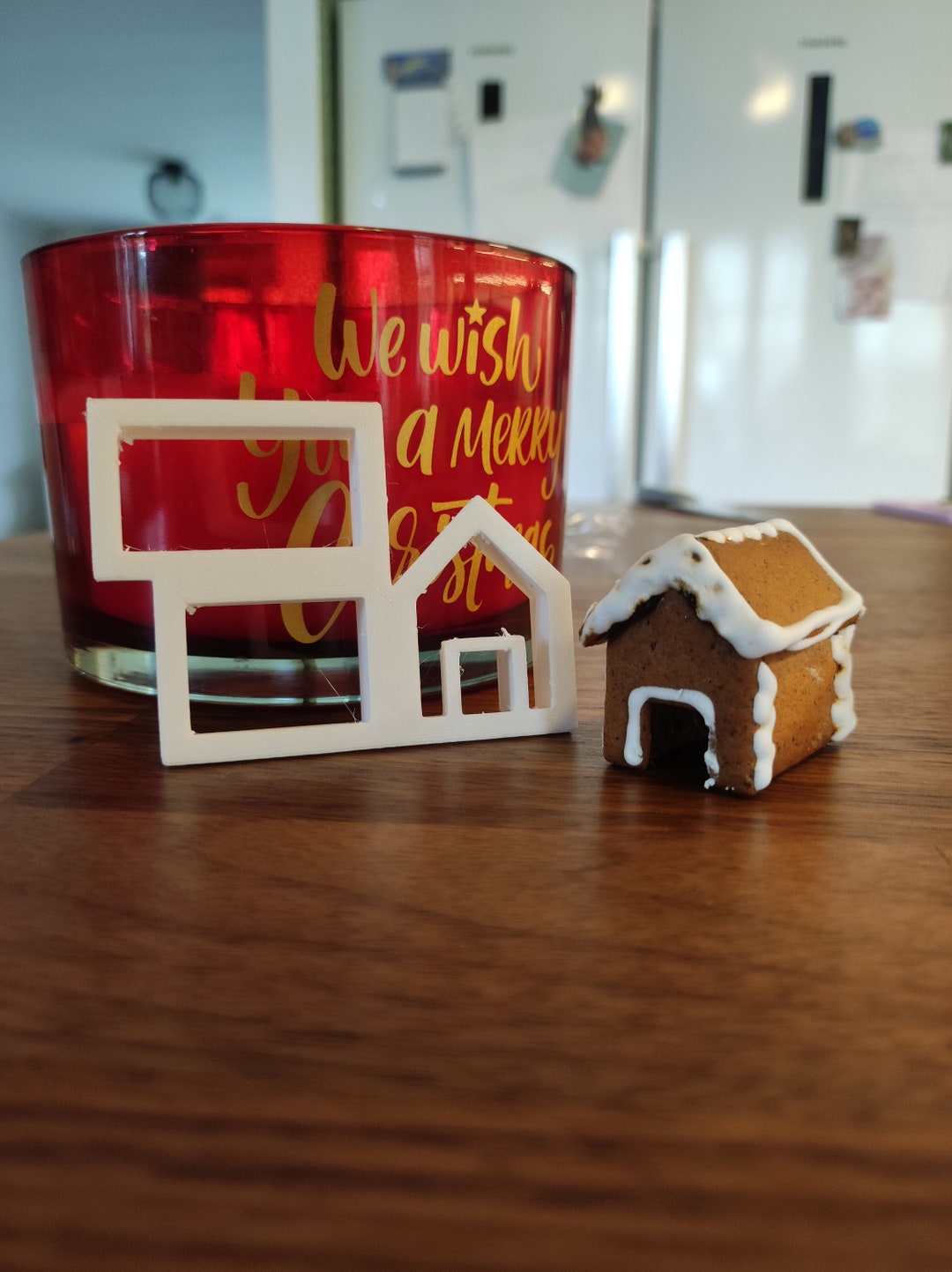 Small Gingerbread House | 3D Printed Cookie Cutter | Christmas Decor - Etsy
