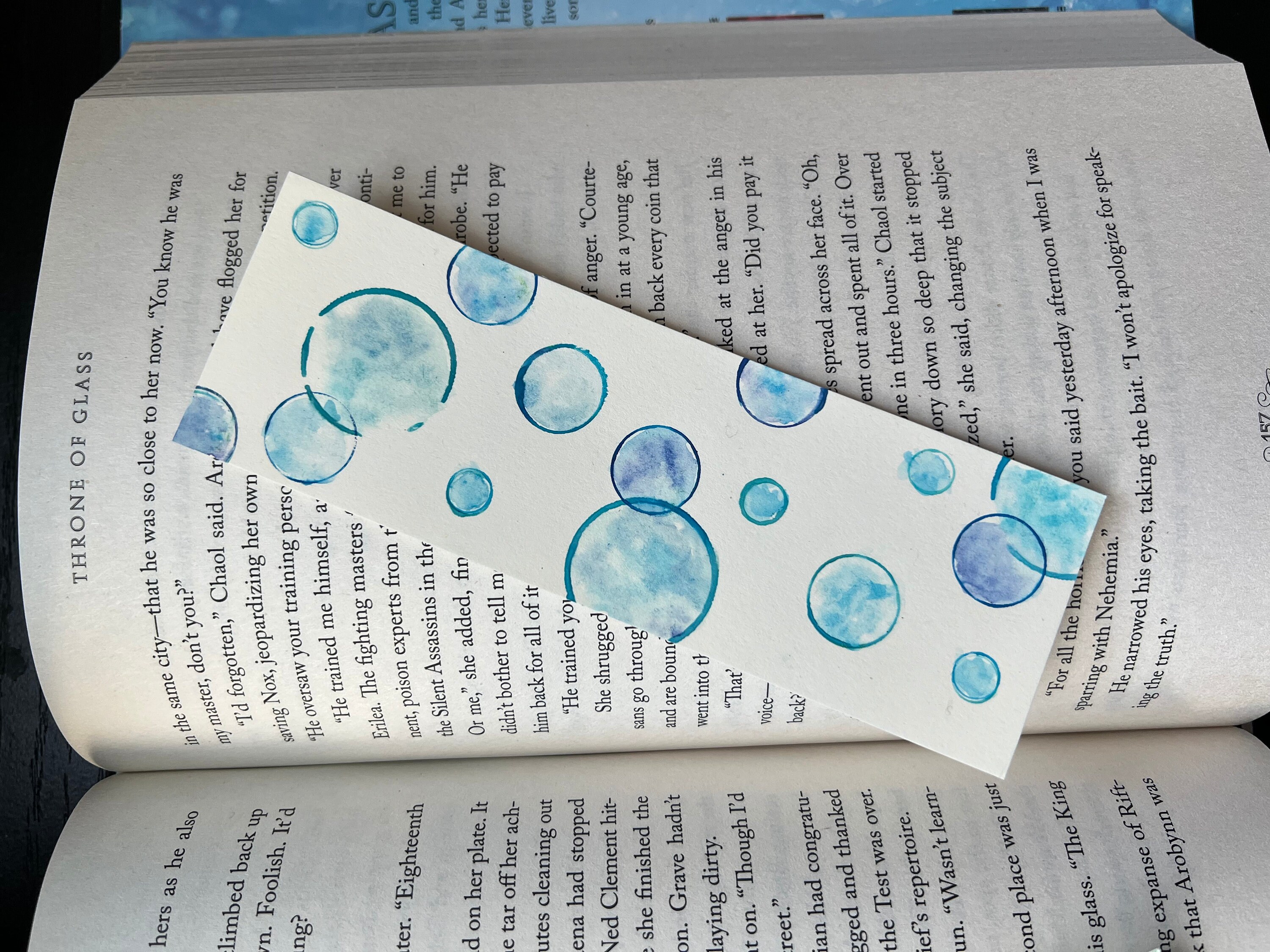 Hand Painted Watercolor Bubble Bookmarks - Etsy