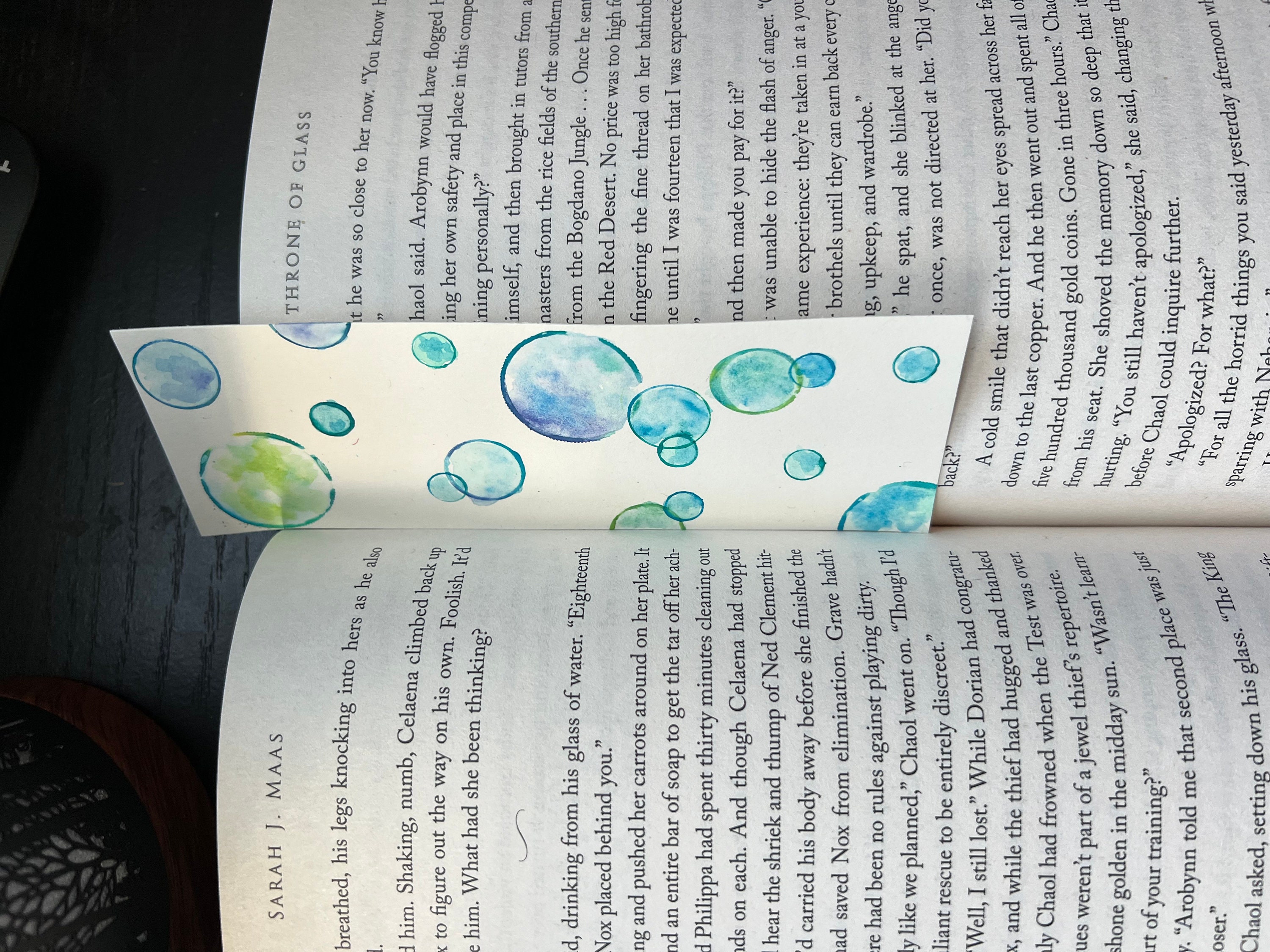 Hand Painted Watercolor Bubble Bookmarks - Etsy