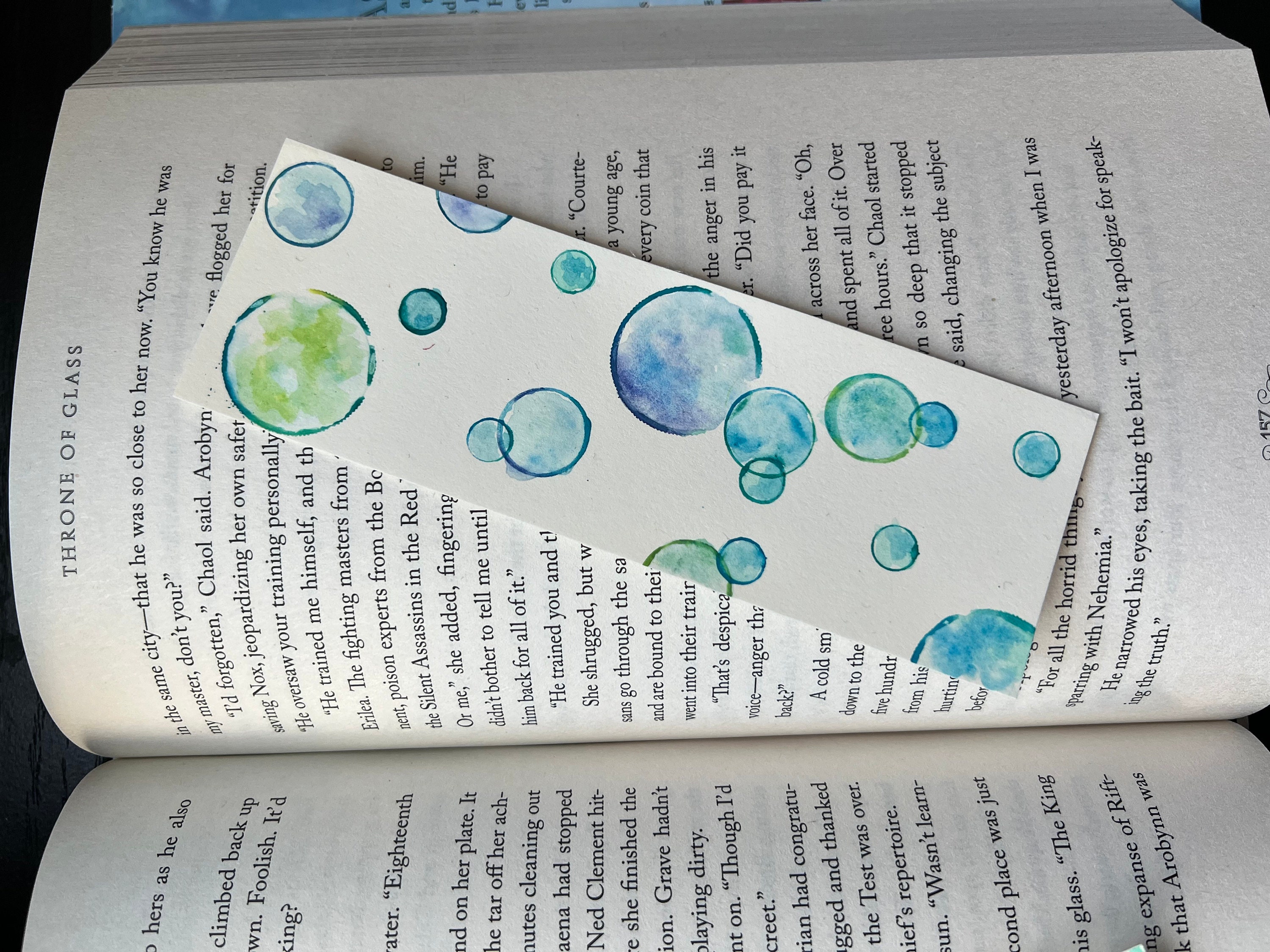 Hand Painted Watercolor Bubble Bookmarks - Etsy