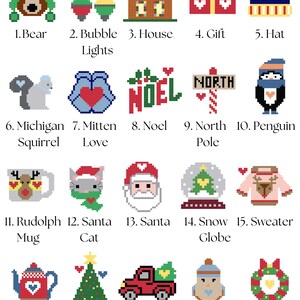 DIGITAL DOWNLOAD - Kit-tins Christmas 2024 Cross Stitch Patterns - PDF ...