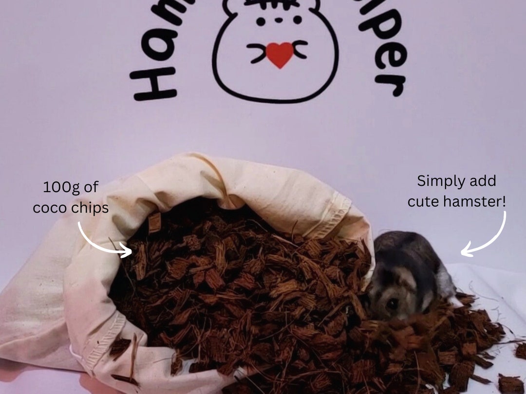 Hamster Coco Chips: Coconut Husk Foraging Substrate (100g) - PDF Guide ...