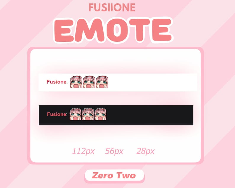 ZERO TWO ANGRY Twitch Emote | Cute, Anime, Aesthetic, Kawaii - Etsy