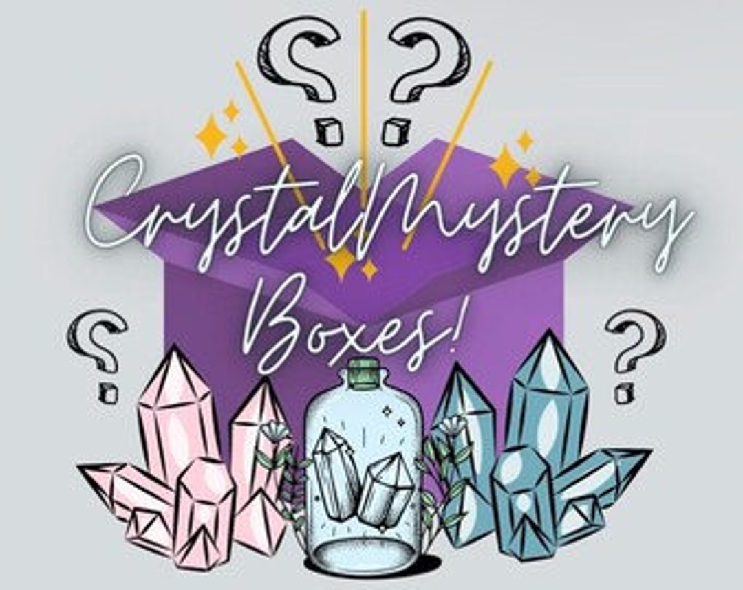 NEW Mystery Crystal Box Surprise Rocks Minerals Geode Confetti Tumbles ...