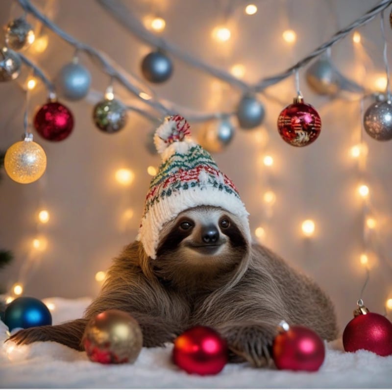 Sloth Christmas - Etsy