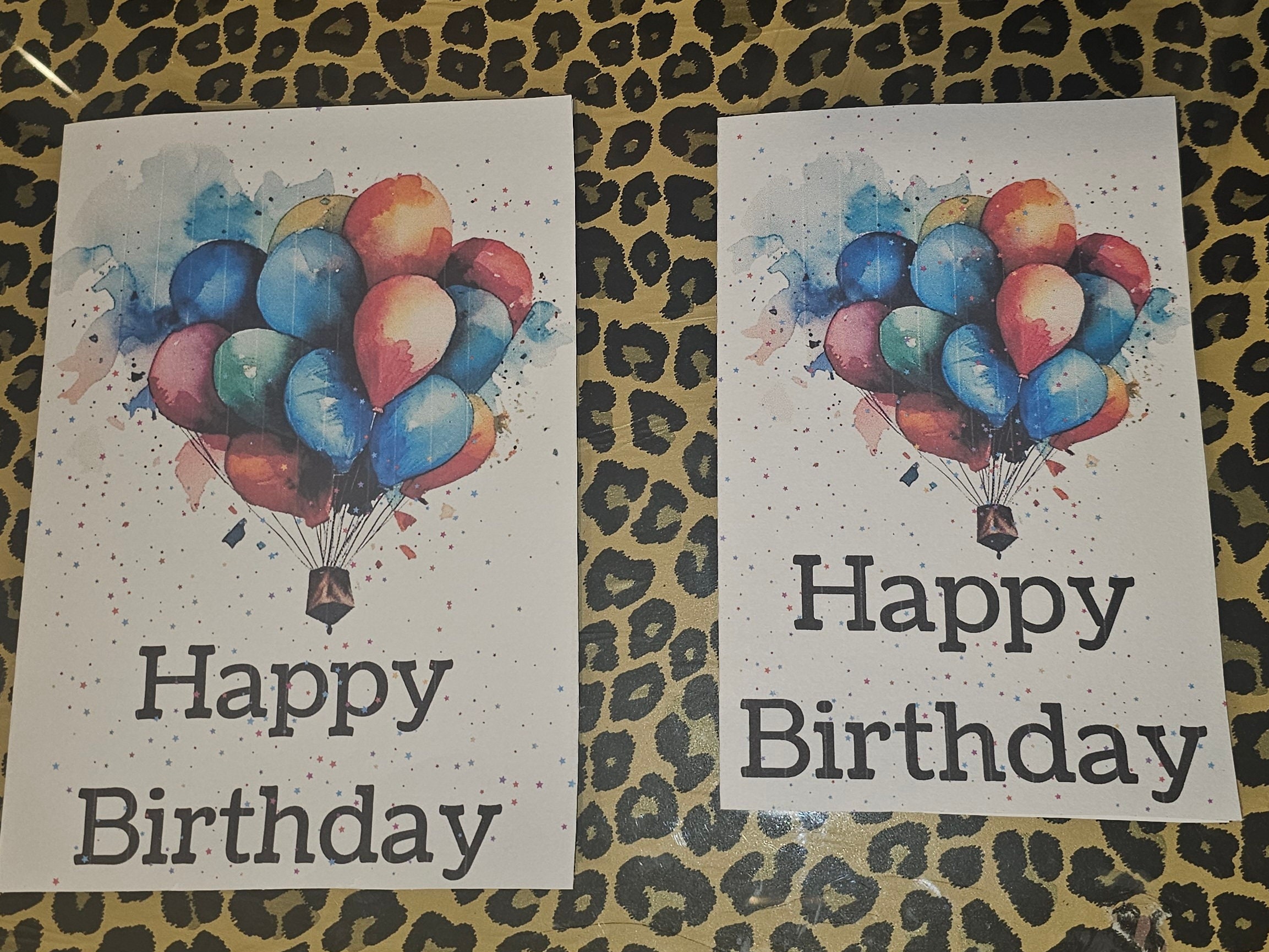 Colorful Balloon Ready to Print Birthday Card - Etsy