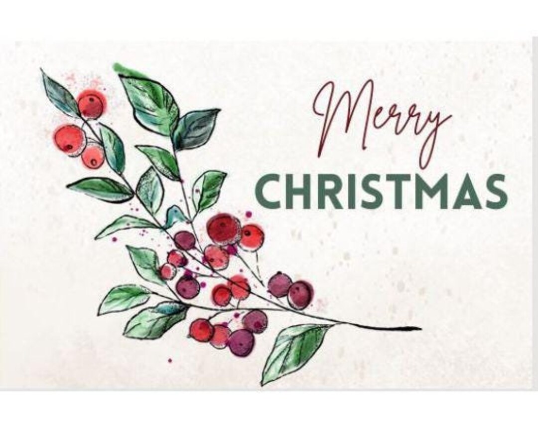 Printable Christmas Card - Etsy