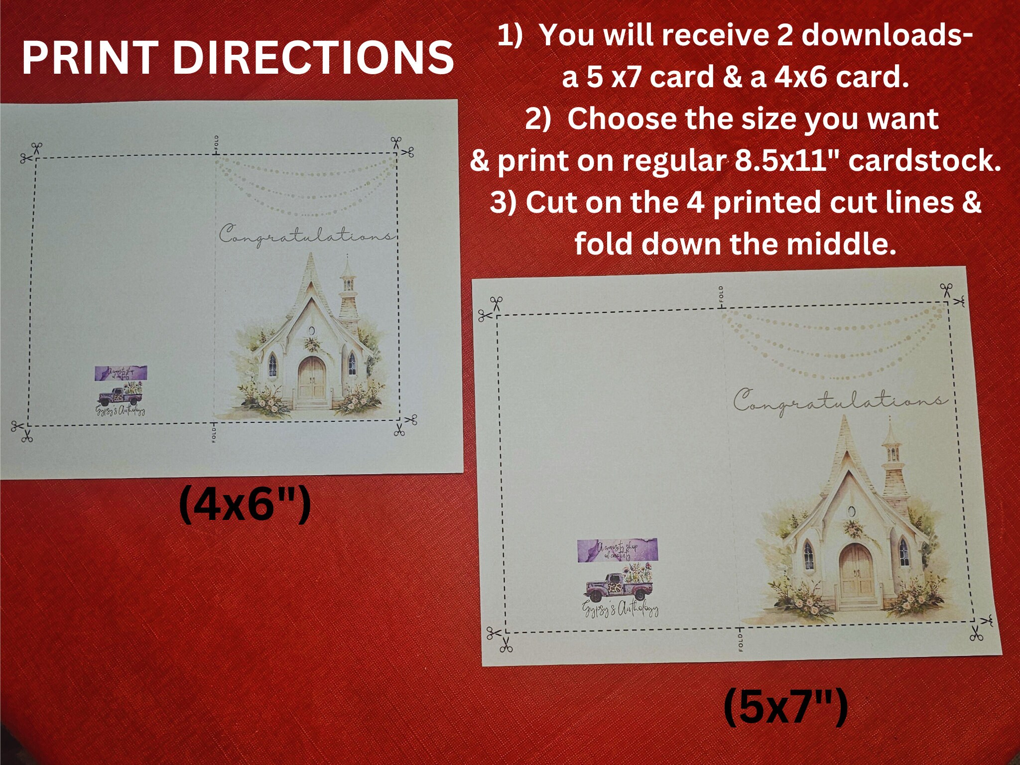 Ready to Print Hippie Birthday Card - Etsy