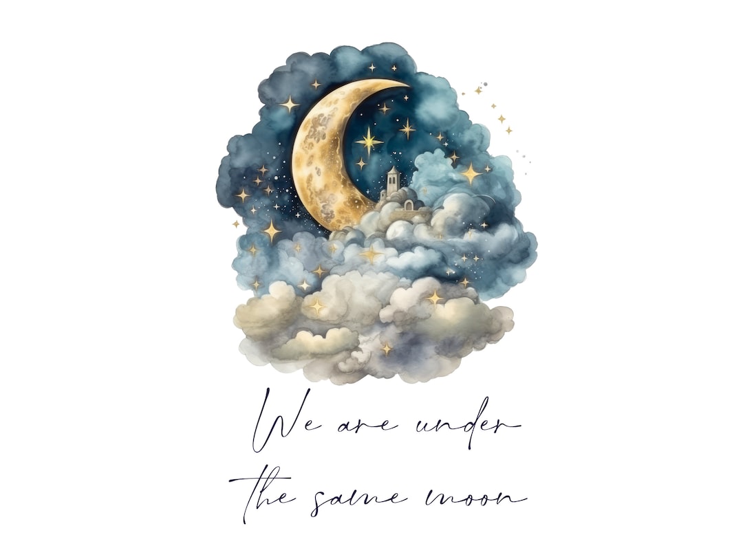Under the Same Moon Card - Etsy