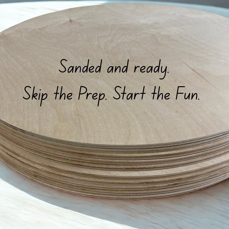 Wood 1/4 16 Inch Circles - Etsy