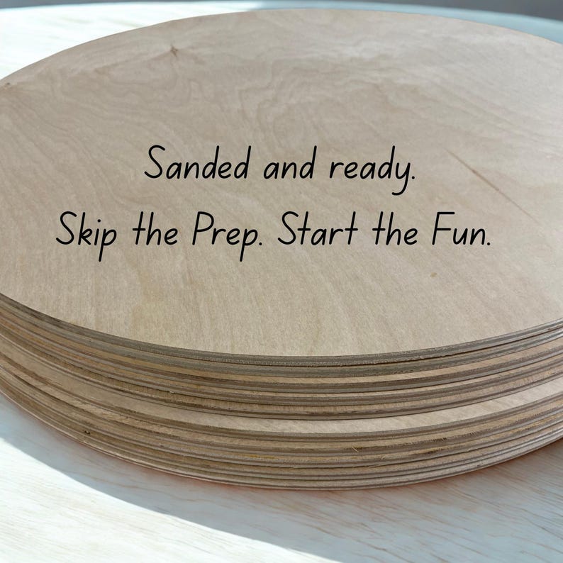 24 Inch Birch Round 1/4 Inch USA Made - Etsy