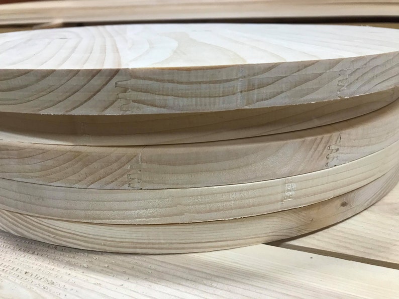 4 and 6 Inch Solid Pine Round 3/4" Wood Blank - Crafters Bulk Wholesale ...