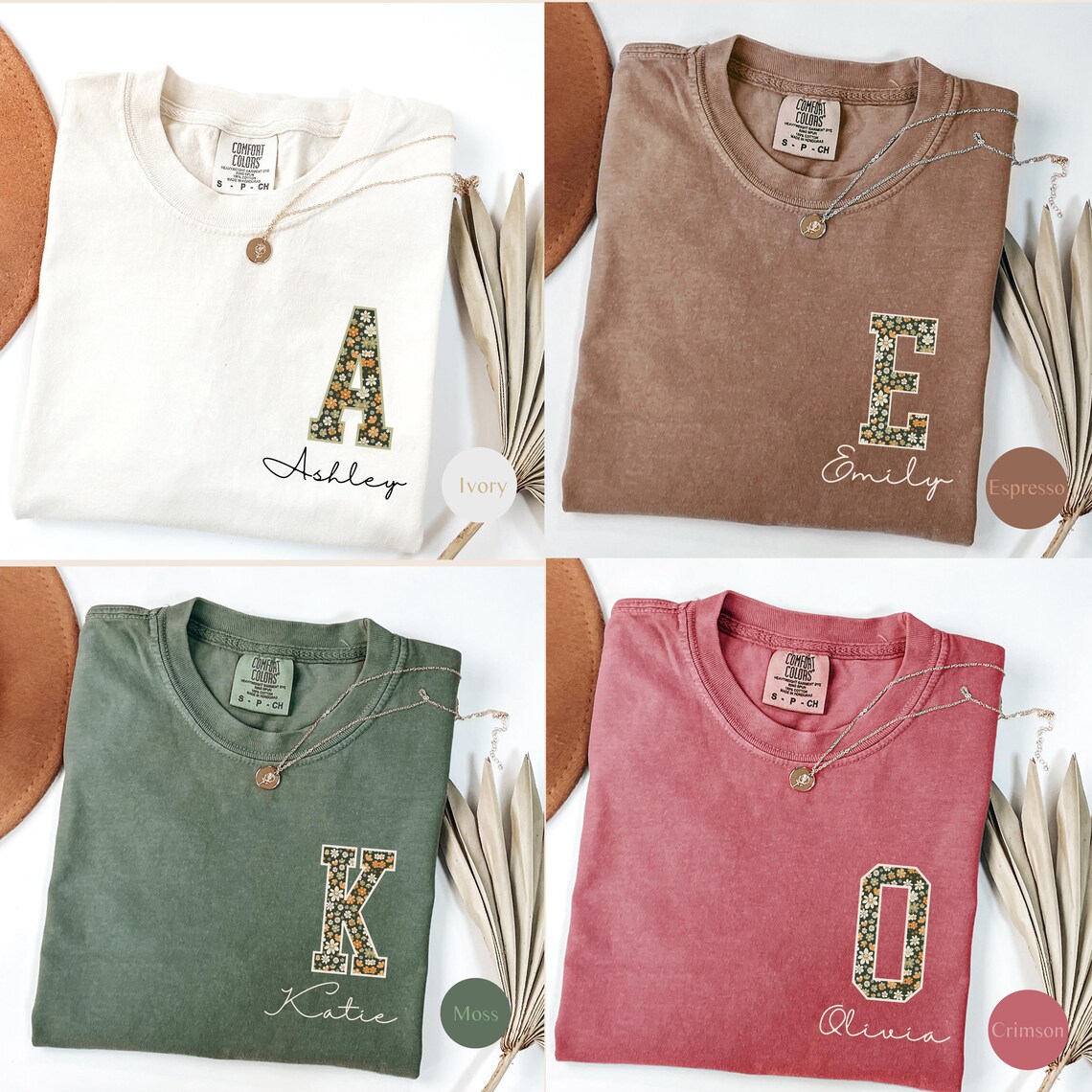 Custom Pocket Shirt With Initials Monogrammed Comfort Colors Tshirt ...