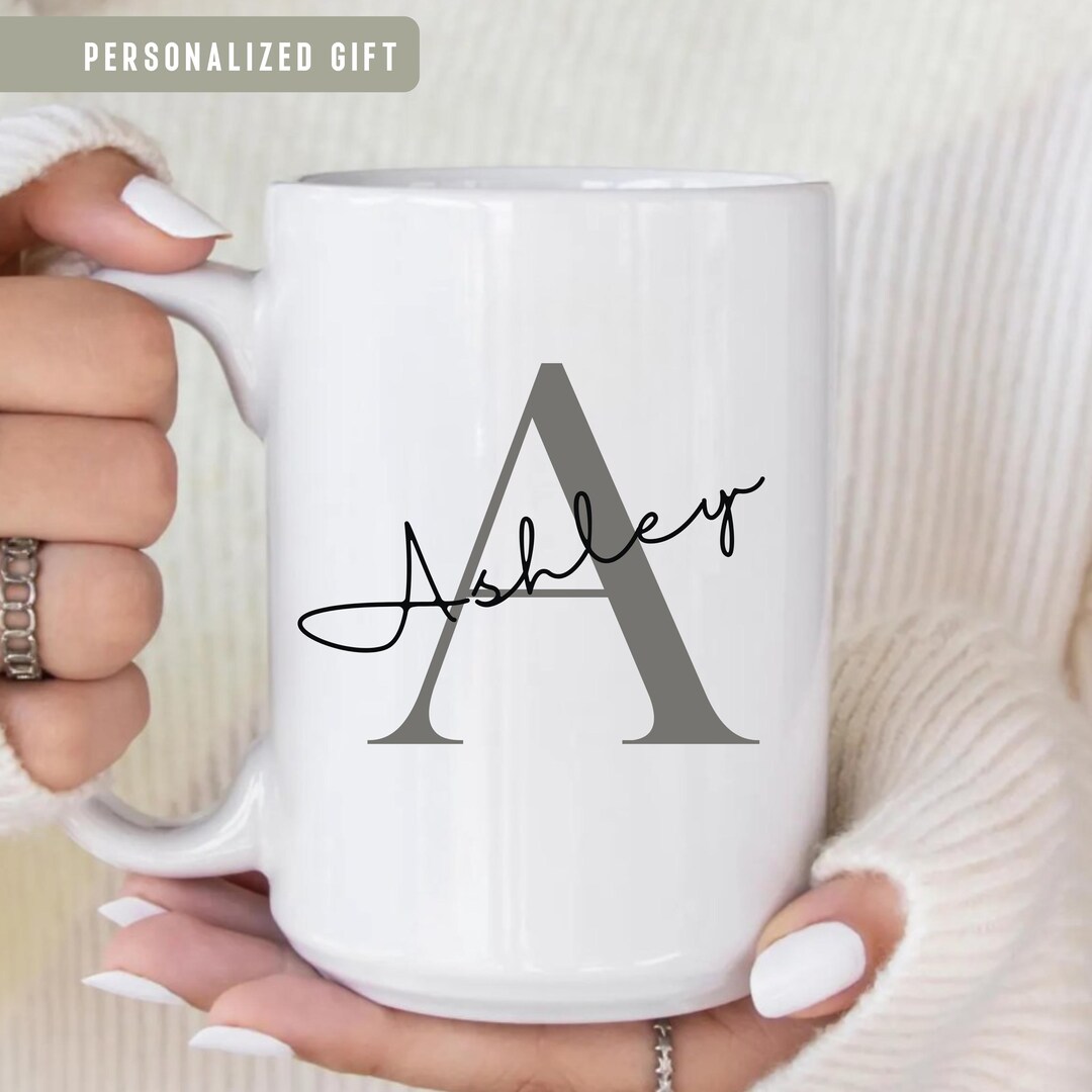 Name Coffee Mug, Initial Name Mug, Custom Coffee Mug, Personalized Mug ...