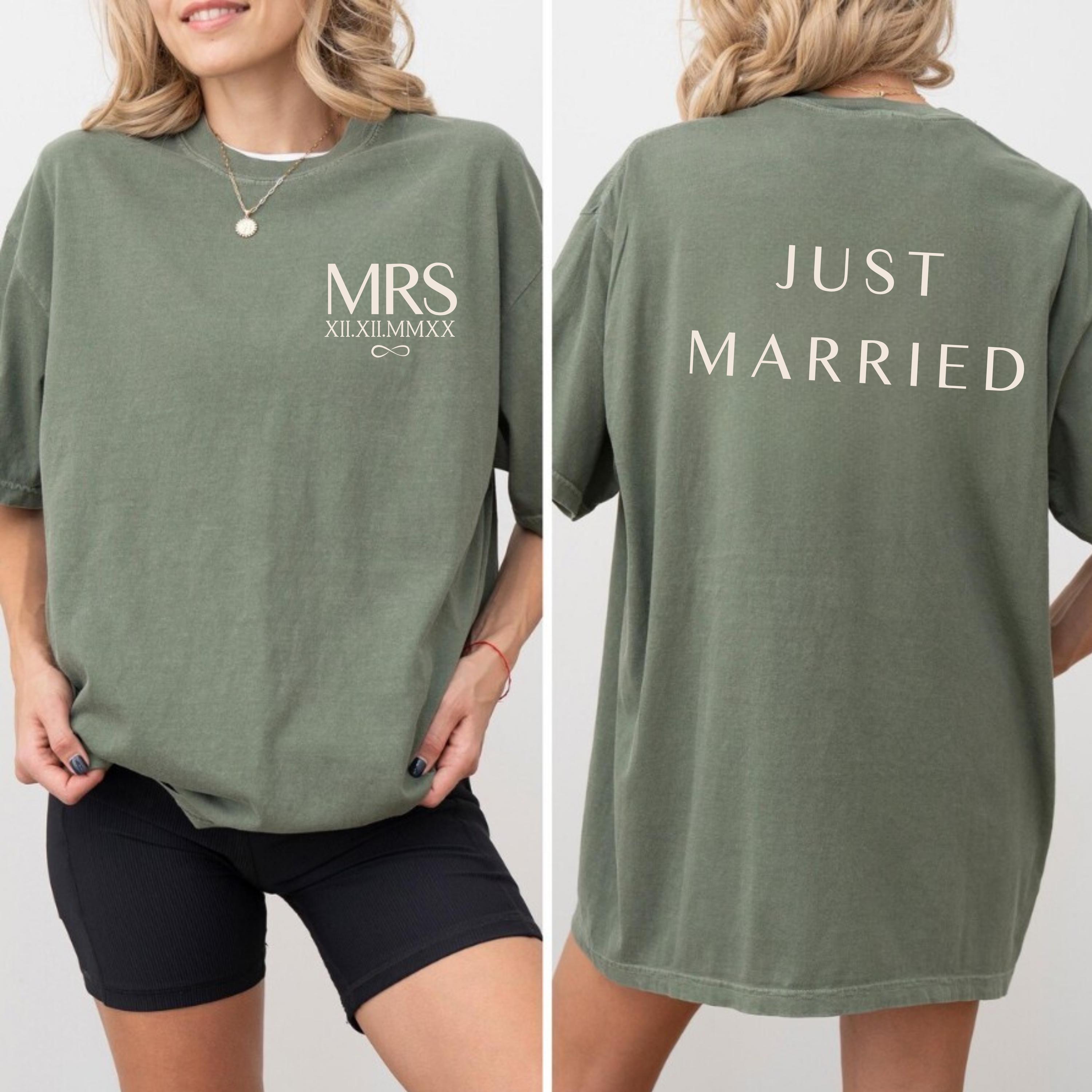 Personalized Custom Mr & Mrs T Shirts Unisex Honeymoon Shirts Matching ...