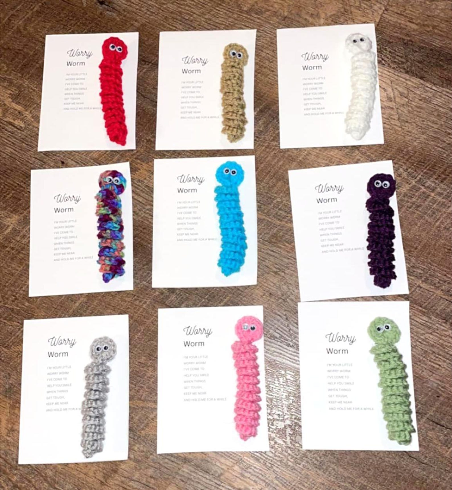 Worry Worm-customizable Color - Etsy