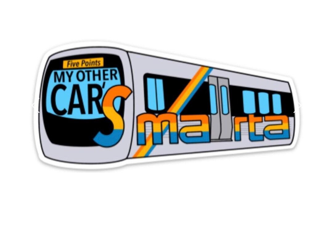 Marta is Smarta, Atlanta Sticker - Etsy