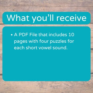 CVC Matching Puzzles - Preschool Activity Cards - Phonics, Vowels ...