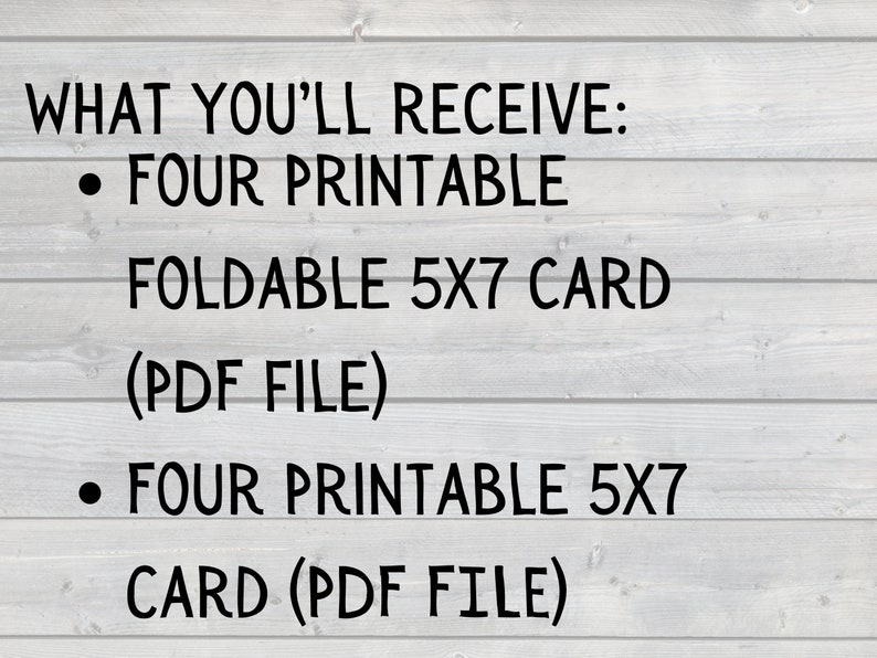 Set of 4 Printable Happy Birthday Cards, Digital Download, Generic ...